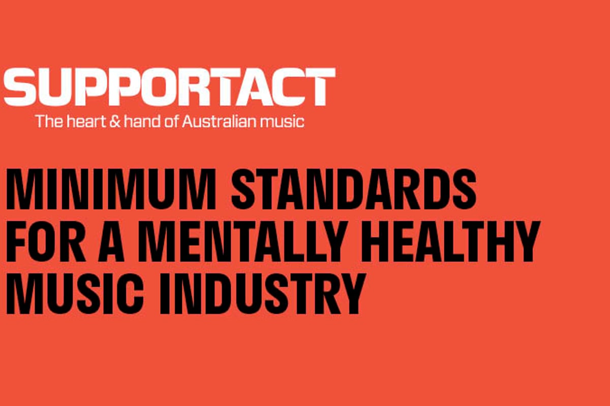 'Minimum Standards For a Mentally Healthy Music Industry' Unveiled