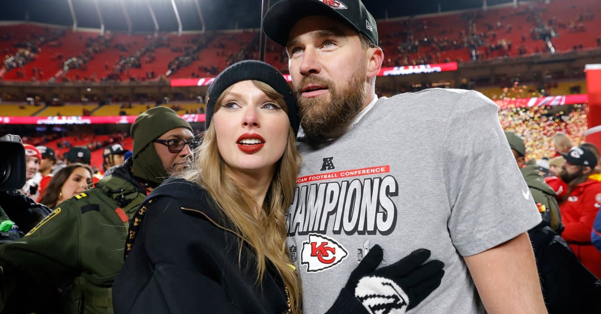 Travis Kelce Jams to Original Taylor Swift Recording After Win