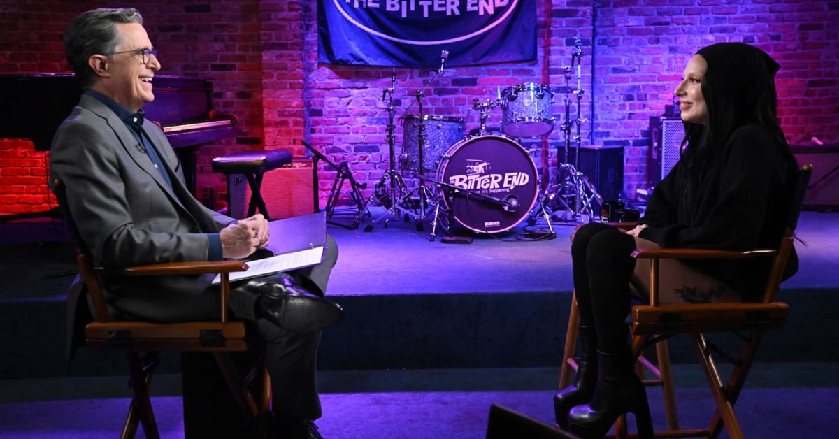 Lady Gaga Returns to the Bitter End for Interview With Stephen Colbert