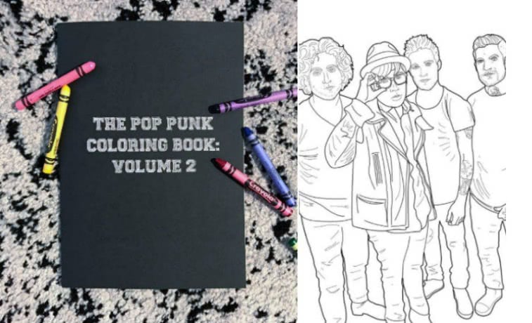 You can now buy a pop punk colouring book