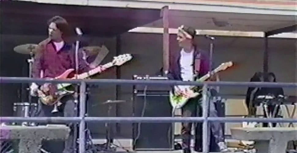 Check out Green Day performing a high school gig in the early '90s