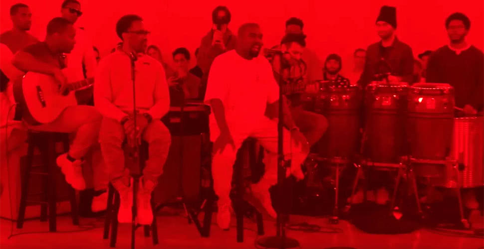 Kanye West previews new music during latest 'Sunday Service' session