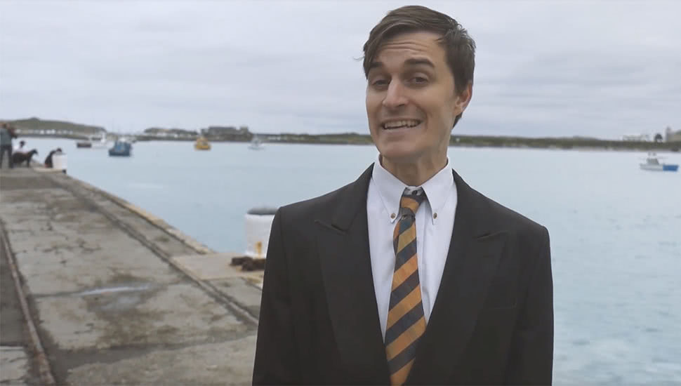 Alex Dyson has revealed his campaign policies via interpretive dance