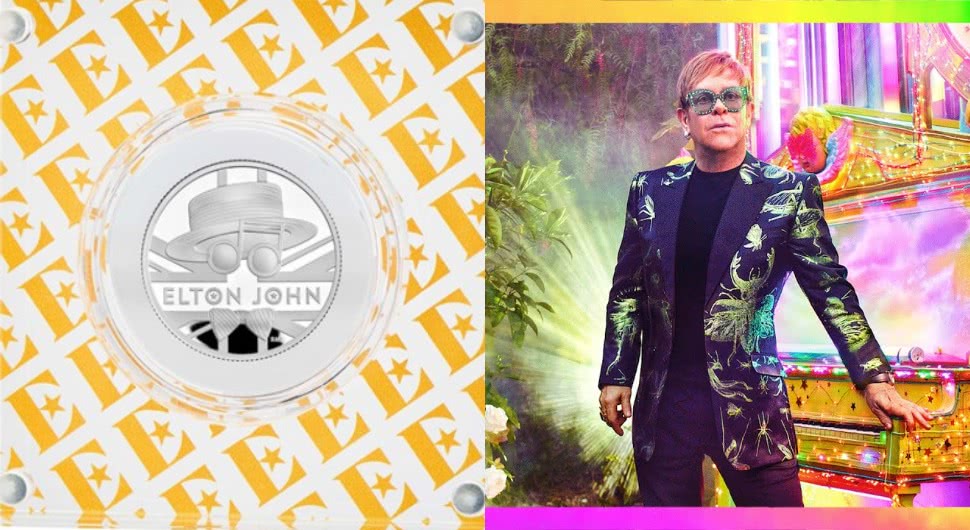 Elton John recognised with his own British coin for service to music