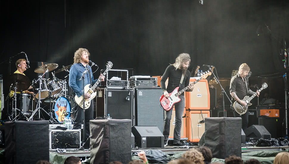 Mastodon debut their new cooking show with a vinyl crust pizza