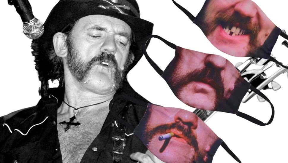Motörhead release face masks with Lemmy Kilmister on them