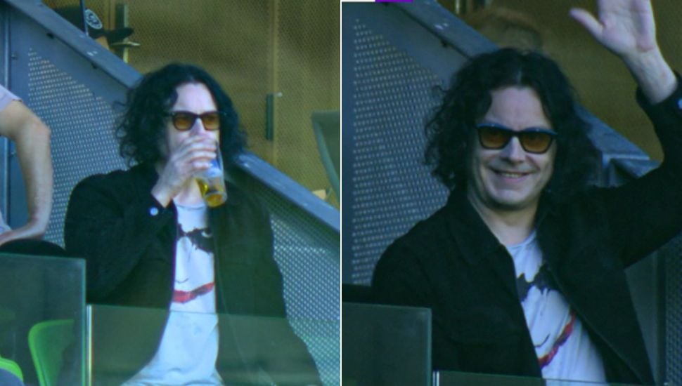 Jack White Spotted Sinking Cold Ones at A-League Showdown