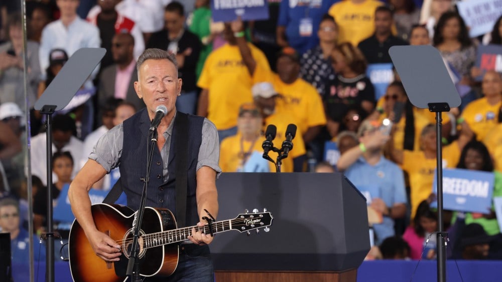 Bruce Springsteen Blasts Donald Trump at Kamala Harris Rally