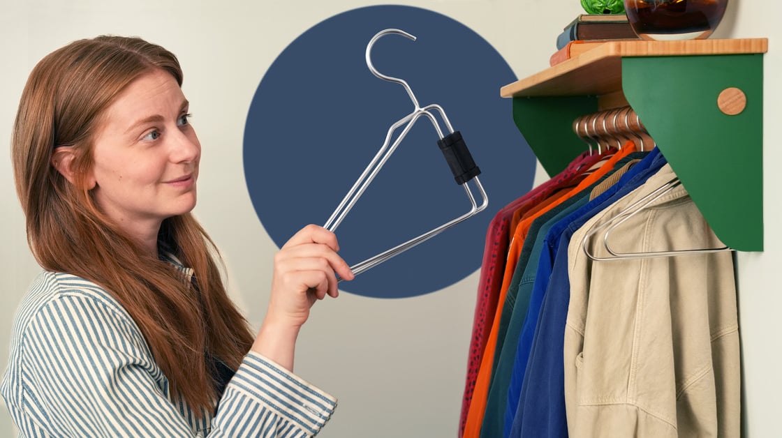 The next big thing in home organization: Foldable coat hangers