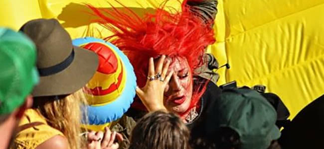 Watch Dallas Frasca's Harsh Mosh Pit Mishap At Aussie Music Festival