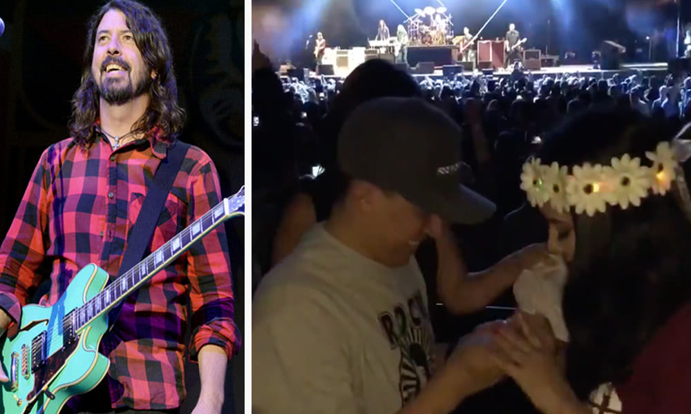 A couple got married during 'Everlong' at a Foo Fighters show