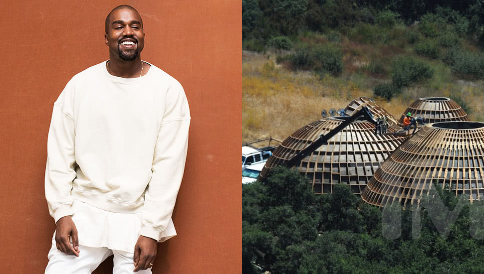 Kanye West is building huge, tattooine, domes for some reason