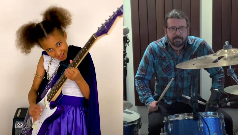 Young drummer Nandi Bushell finally played live with Foo Fighters