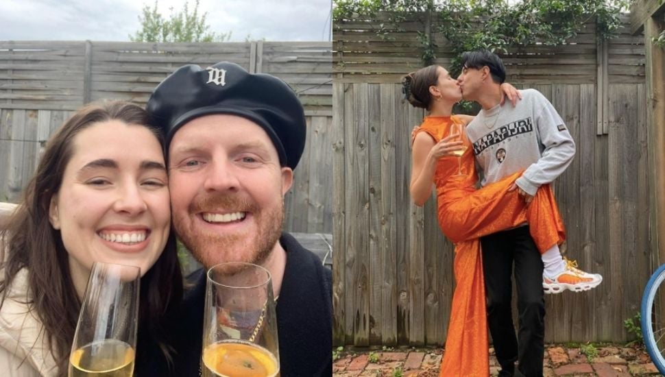 Sam of Jungle Giants and Grace of Confidence Man are happily engaged