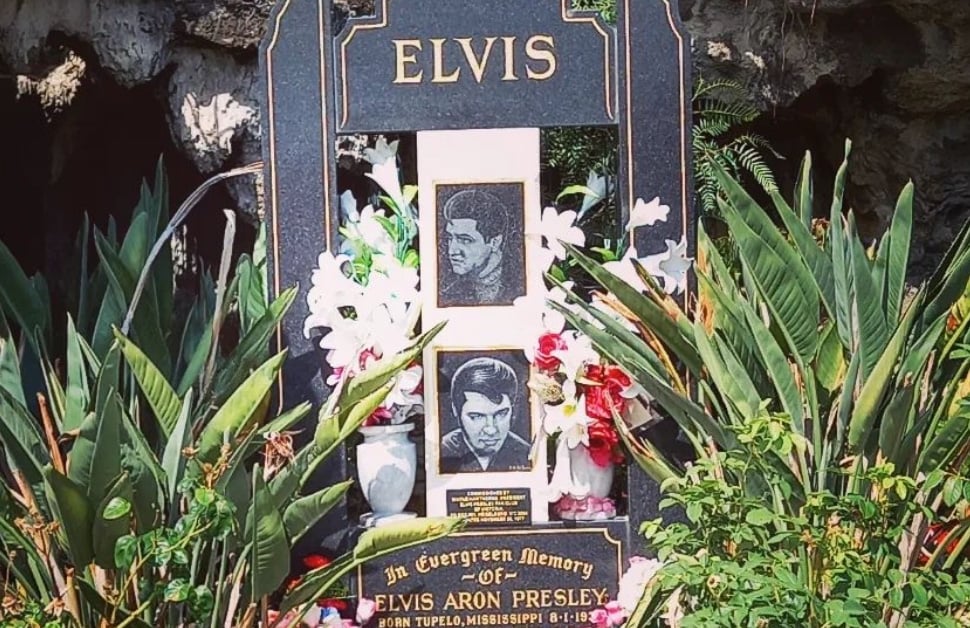 There's a unique memorial to Elvis in the middle of Melbourne