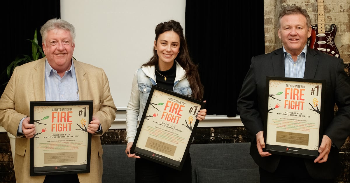 'Fire Fight' album has raised half a million dollars for bushfire victims