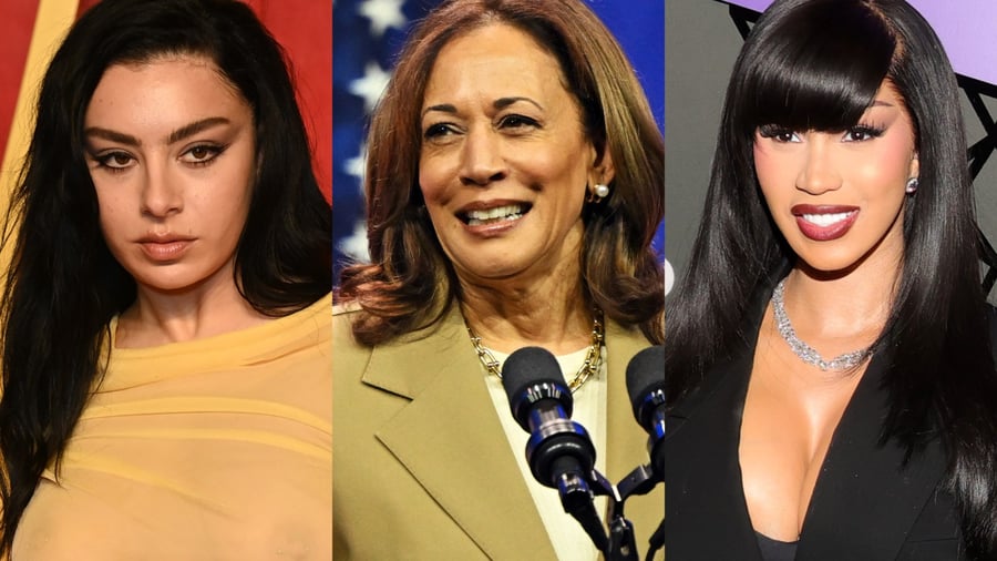 Cardi B, Charli XCX, More Celebs Endorse Kamala Harris